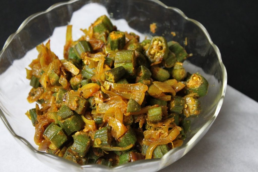 Bhindi Subji, delicious indian food recipe - Indoindians.com