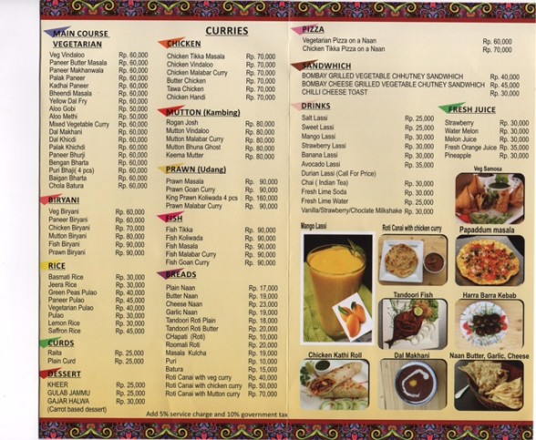 Little India Restaurant, Jakarta - Indoindians.com