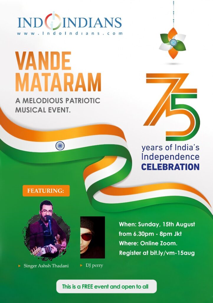 Indoindians Weekly Newsletter: Join Patriotic Musical Eve to Celebrate ...