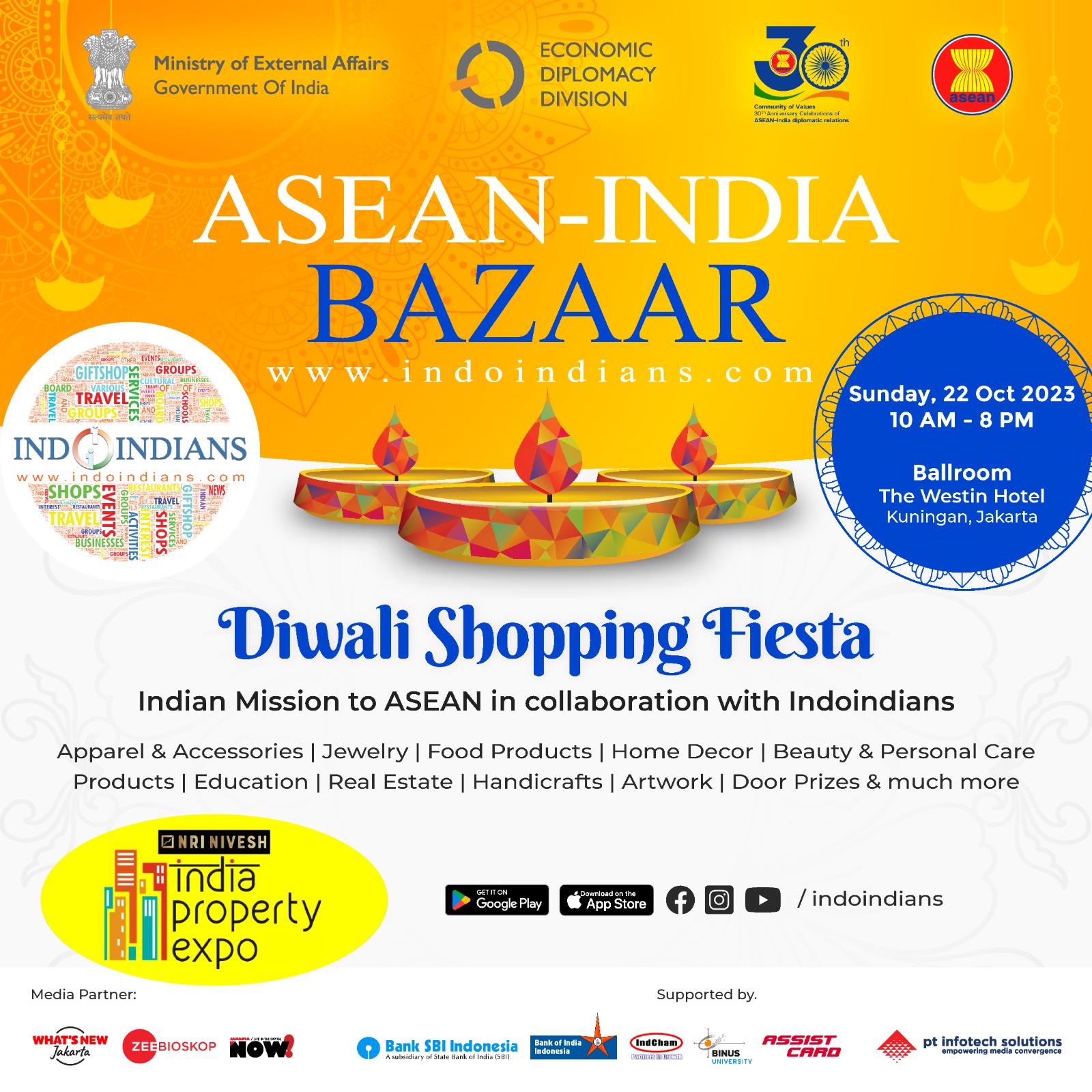 ASEAN-India Bazaar Sunday 22 Oct 2023 at The Westin Hotel, Jakarta ...