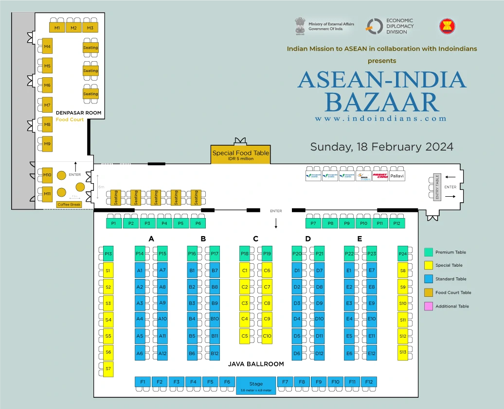 ASEAN-India Spring Bazaar & Food Court Sunday 18 Feb 2024 at The Westin ...