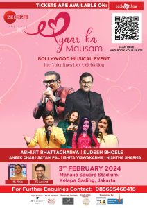 Bollywood Musical Extravaganza PYAAR KA MAUSAM 3 February